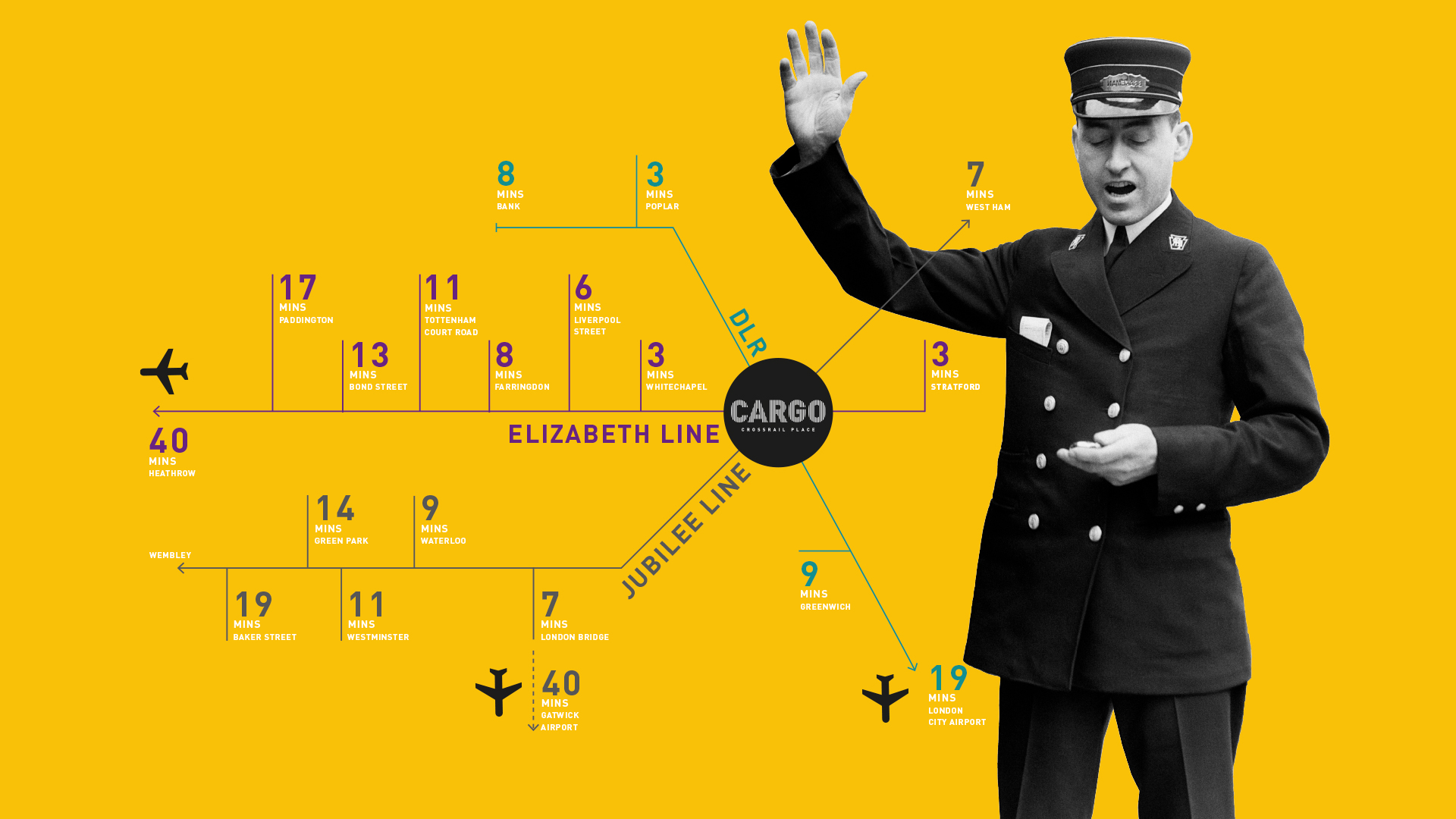 CARGO 25 North Colonnade | Offices To Let | Getting Here